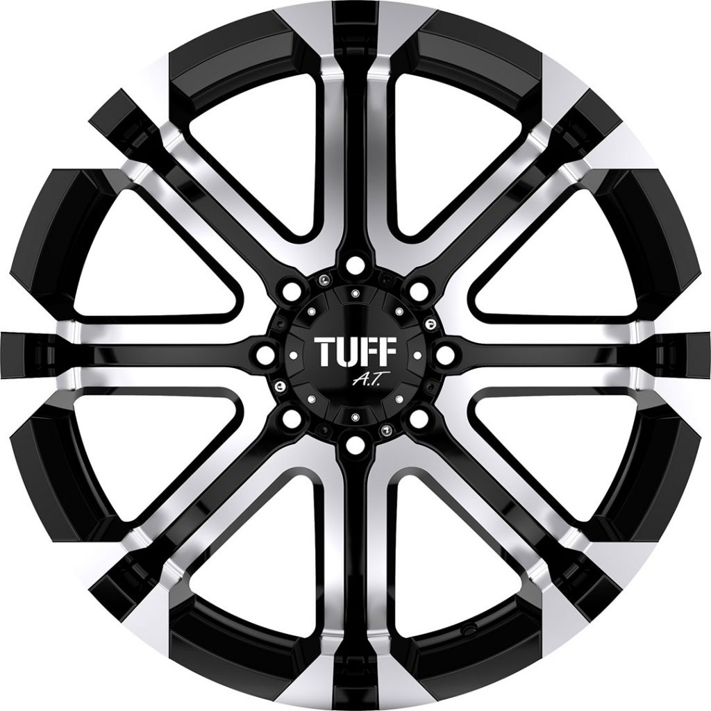 Tuff T13 9x20 6-135 Et:25 Mach/blk Nav:106 • Eiker Motorshop