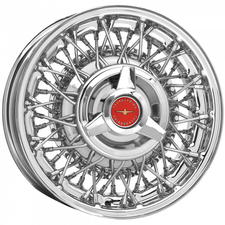 Ford Thunderbird Wire Wheel 14x5 5-4,5 BS:3,25" • Eiker Motorshop